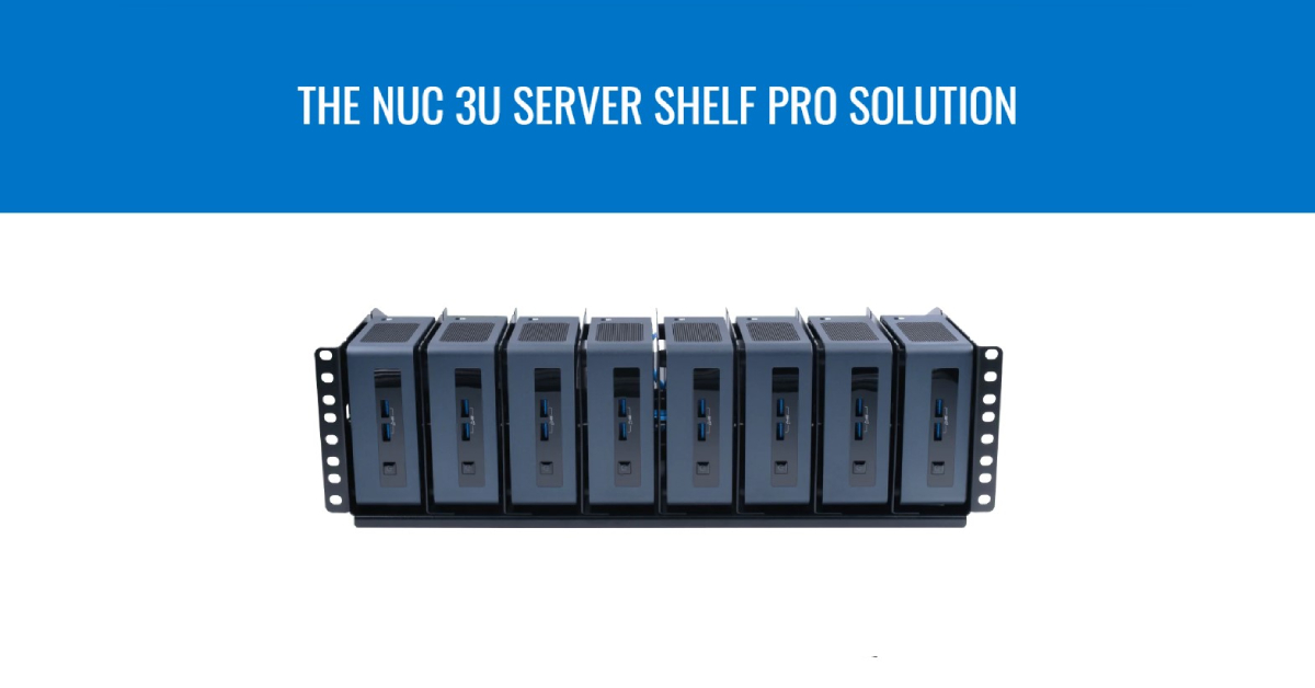 3U NUC Server Shelf - SNUC